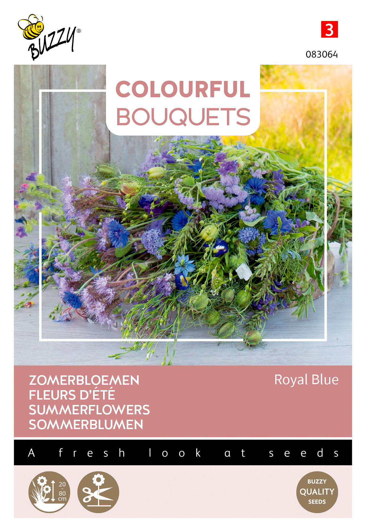 Leikkokukka 'Royal Blue' -siemenseos - MUSTILA PUUTARHA