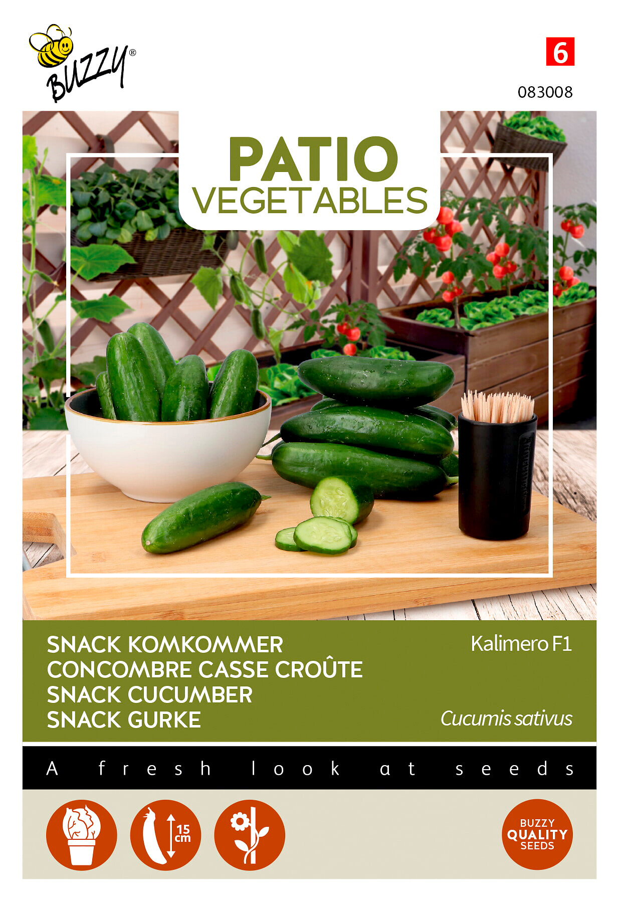 Patio Snack-Kurkku 'Kalimero' F1 - MUSTILA PUUTARHA